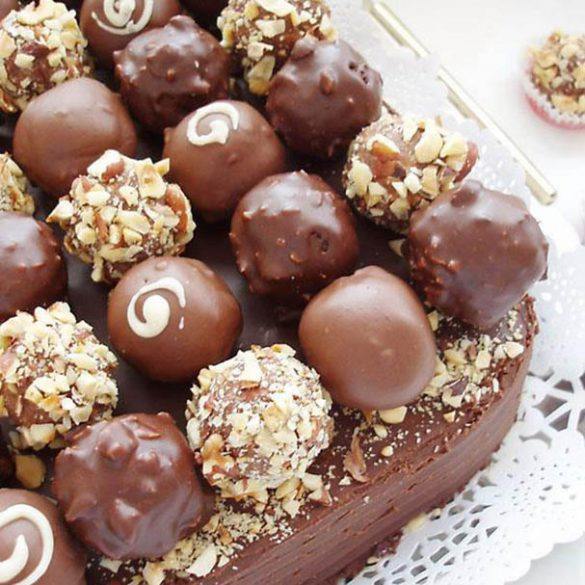 Truffle Cake | A Serbian Chocolate Cake Recipe with Homemade Truffles