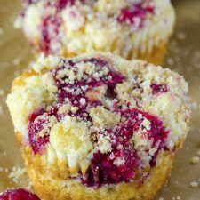 Raspberry Streusel Muffins | A Breakfast Muffin Recipe with Raspberries