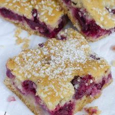 Easy Cherry Bars | Summer Dessert Bar Recipe Made with Fresh Cherries