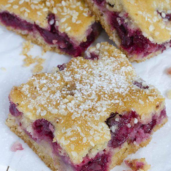 Easy Cherry Bars | Summer Dessert Bar Recipe Made with Fresh Cherries Easy Cherry Bars | Summer Dessert Bar Recipe Made with Fresh Cherries