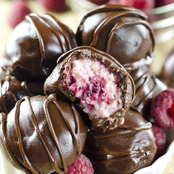 Raspberry Cheesecake Truffles | Valentine's Day Dessert Recipe