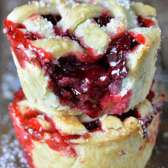 Mini Cherry Pies | Easy Homemade Dessert Recipe With Cherry Filling