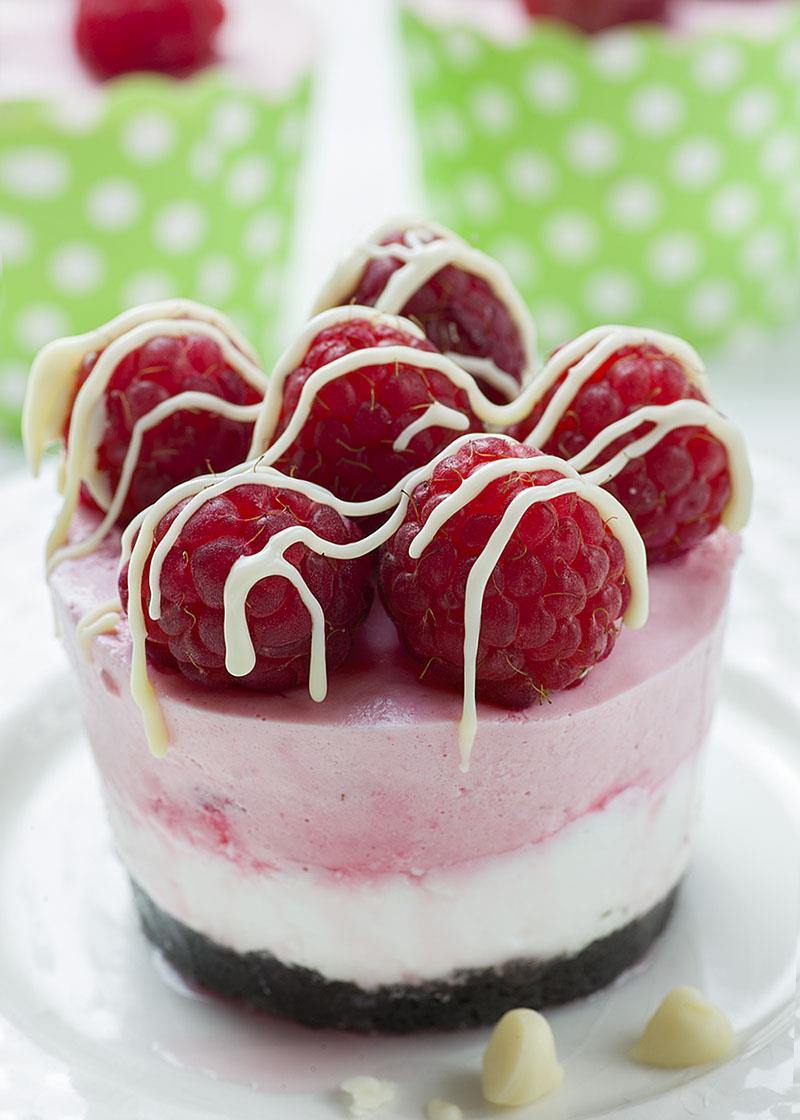 No Bake Mini Raspberry Cheesecakes With Oreo Crust Cheesecake Bites