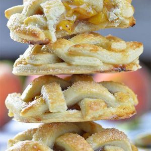 Peach Pie Cookies | Mini Pie Crust Cookie Recipe with Fresh Peach Filling