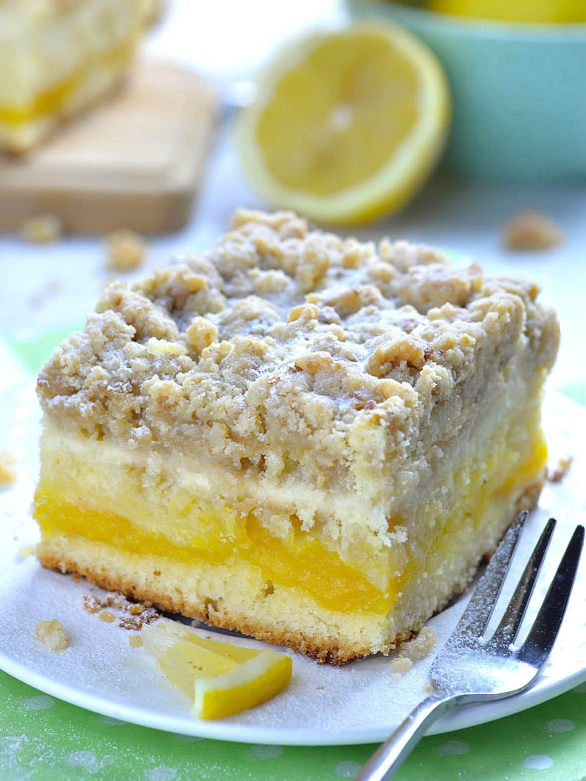 Lemon Coffee Cake | A Breakfast Coffee Cake Recipe with Lemon Curd