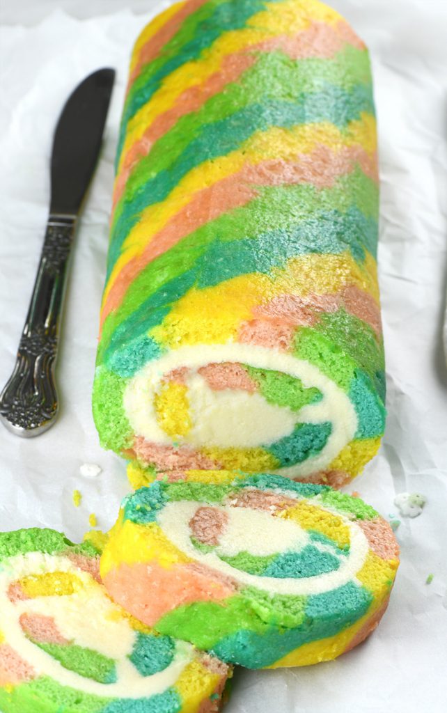 Easter Cake Roll - OMG Chocolate Desserts